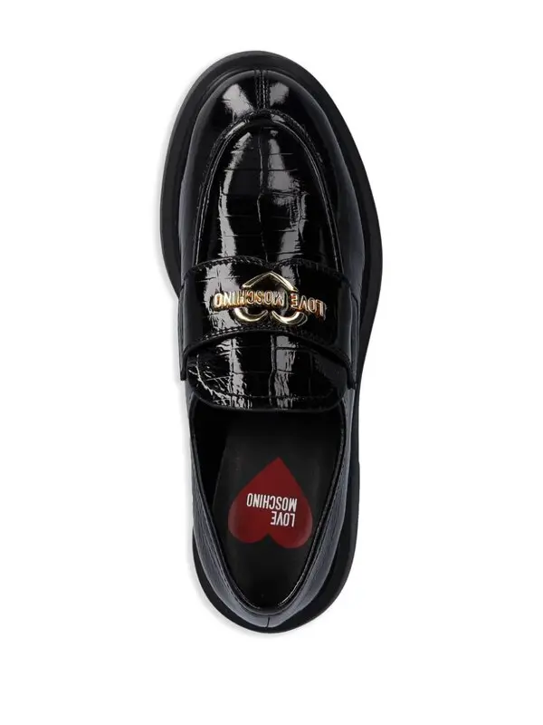 Moschino Logo-lettering Loafers