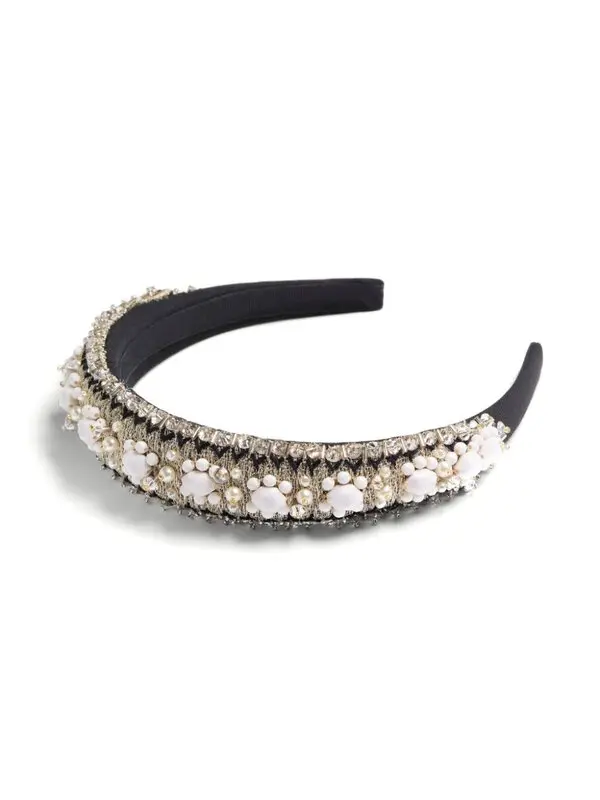 Valentino Garavani Embroidered Headband - Black