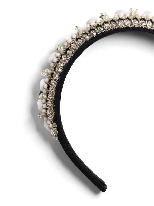 Valentino Garavani Embroidered Headband - Black