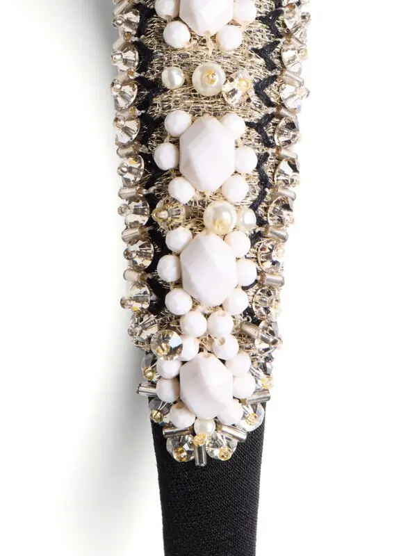 Valentino Garavani Embroidered Headband - Black