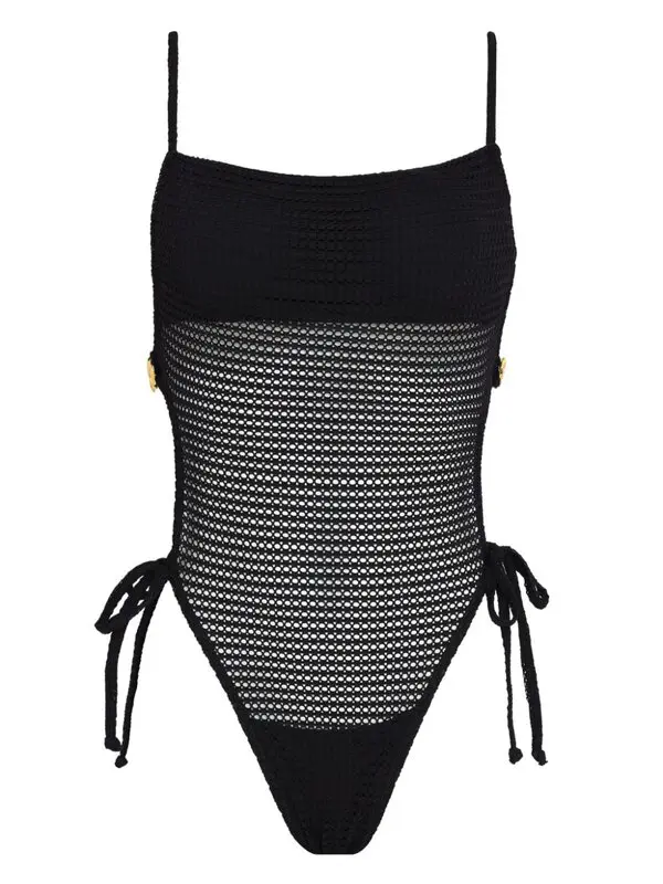 AMIR SLAMA Openwork Swimsuit - Black
