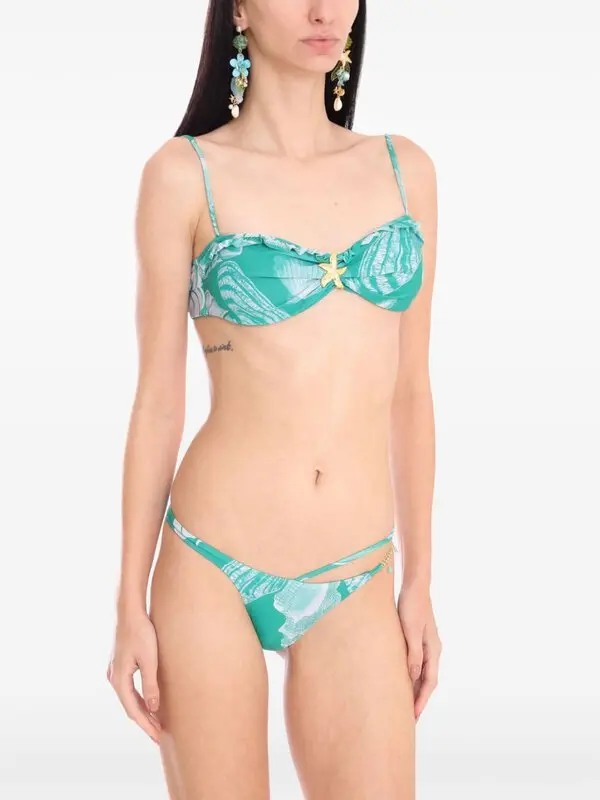 AMIR SLAMA Shell-print Bikini