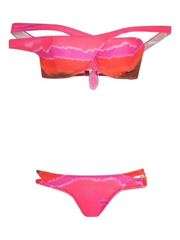 AMIR SLAMA Tie-dye Bikini - Pink