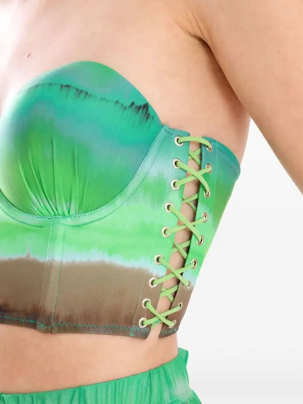 AMIR SLAMA X Jade Picon Corset Crop Top