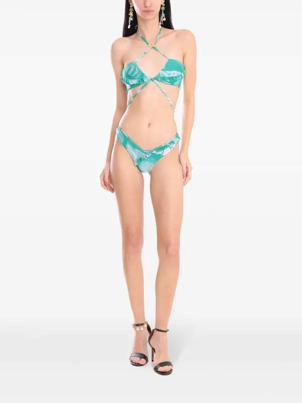 AMIR SLAMA Starfish-print Bikini