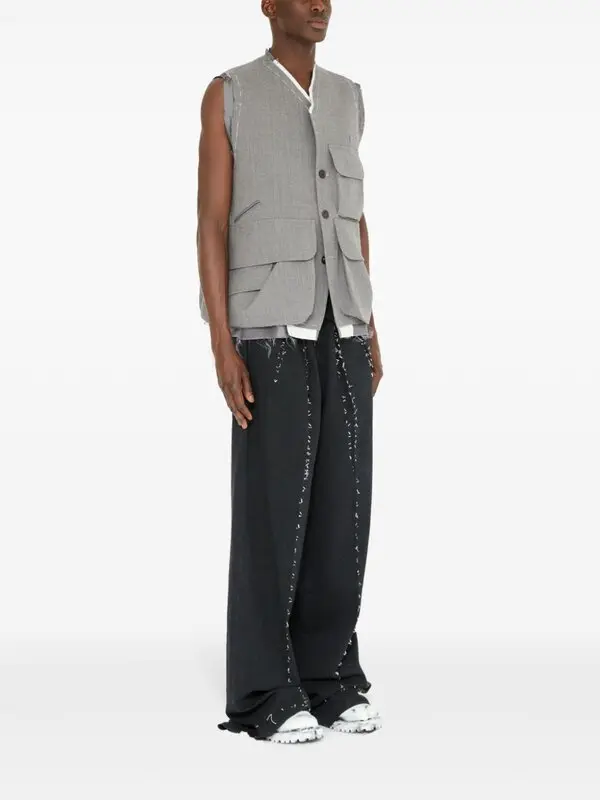 MAISON MARGIELA Cargo Wool Vest - Grey