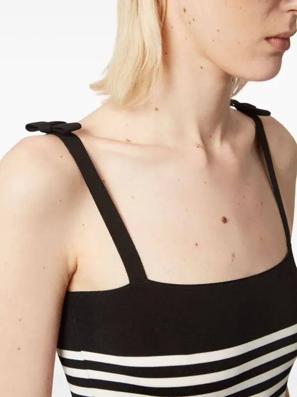 Nina Ricci Striped Knitted Tank Top