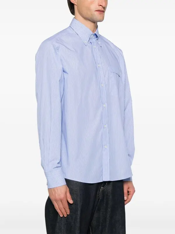 Valentino Garavani Cotton Poplin Shirt With Vlogo Embroidery