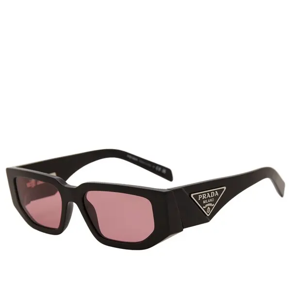 Prada Rectangle Sunglasses - Black/pink