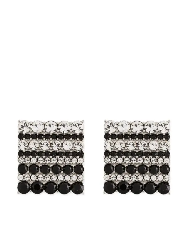 Dolce & Gabbana Rhinestone-embellished Cufflinks - Silver