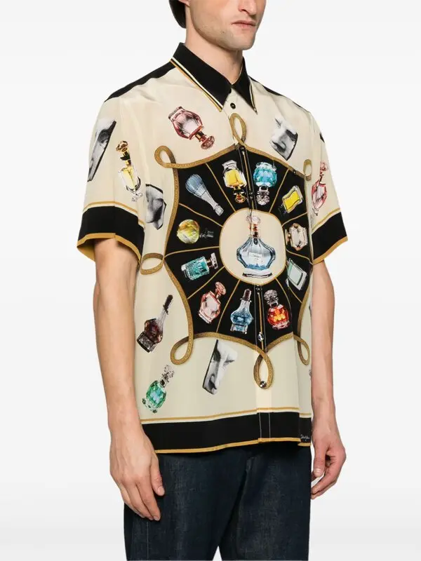 Dolce & Gabbana Printed Silk Shirt