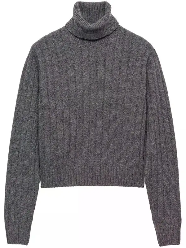 Prada Cashmere Turtleneck Sweater - Grey
