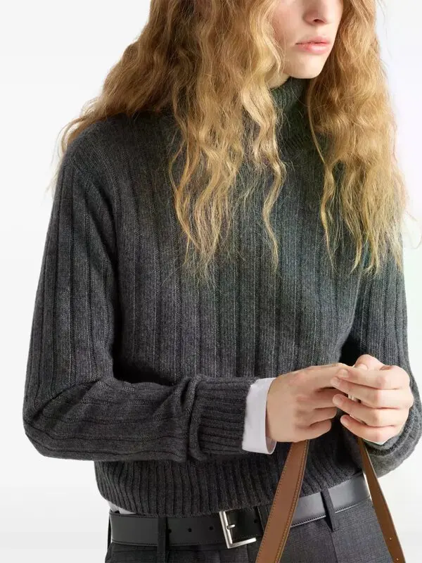 Prada Cashmere Turtleneck Sweater - Grey