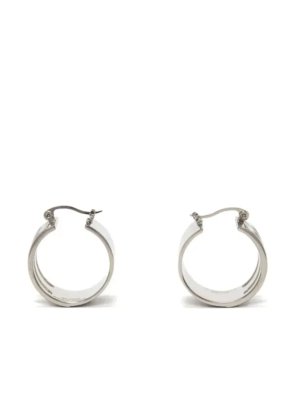 Victoria Beckham B Frame Hoop Earrings