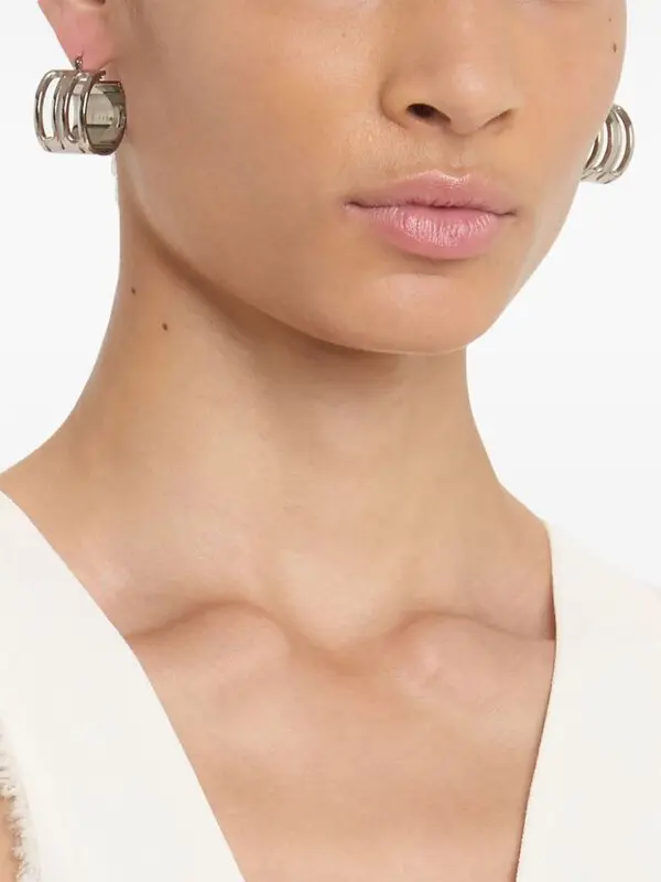 Victoria Beckham B Frame Hoop Earrings