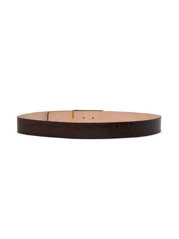 Victoria Beckham B Buckle Belt - Brown