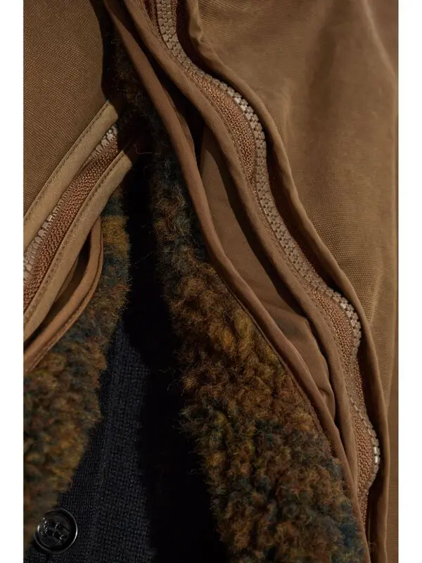 Burberry Cotton Parka With Detachable Warmer