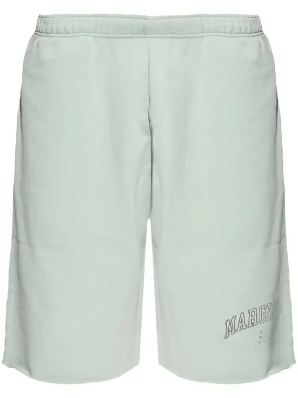 MAISON MARGIELA Logo-print Track Shorts - Blue
