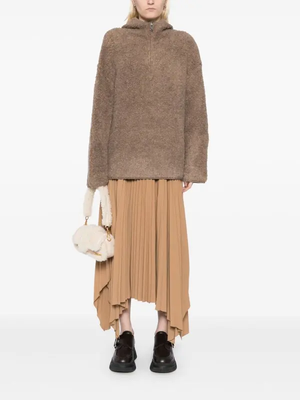 B+AB Hooded Knit Pullover - Neutrals