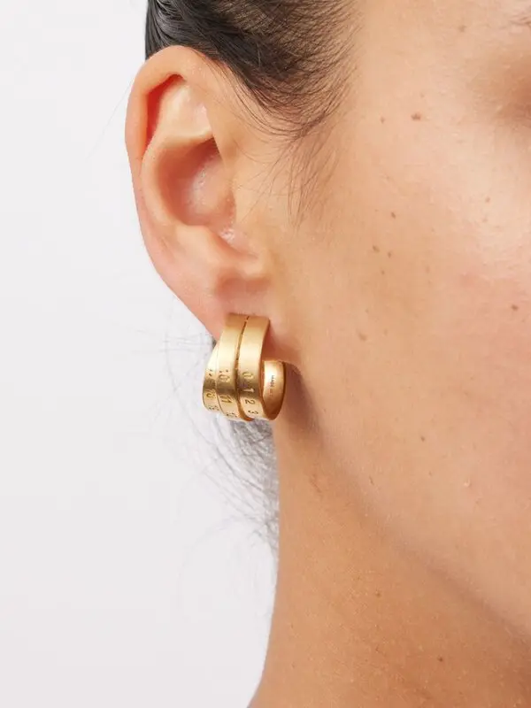 MAISON MARGIELA Triple-logo Earrings