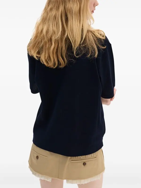Miu Miu Cotton Piqué Polo Shirt