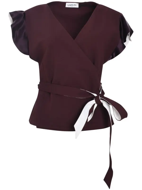 LANVIN Wrap Blouse