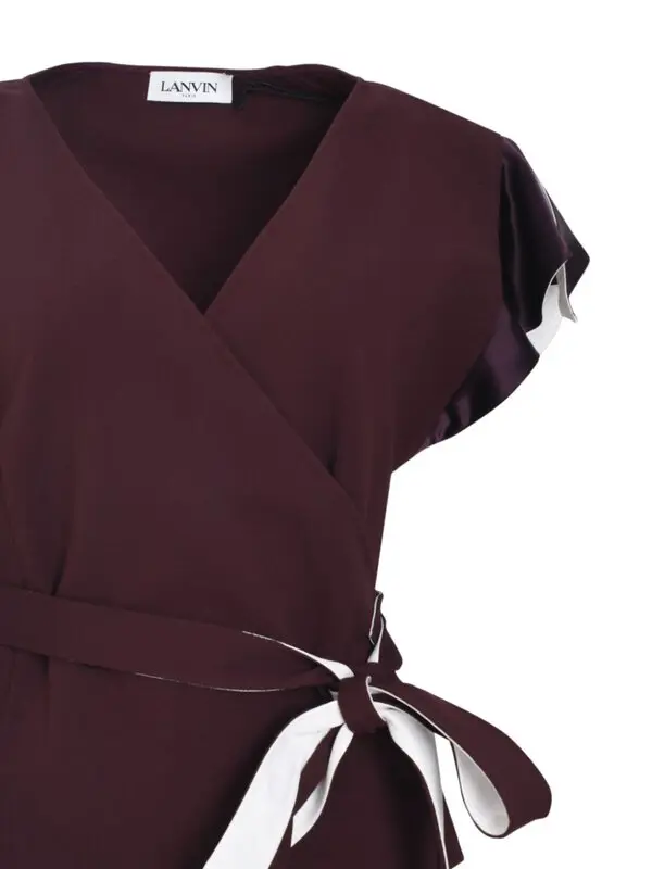 LANVIN Wrap Blouse
