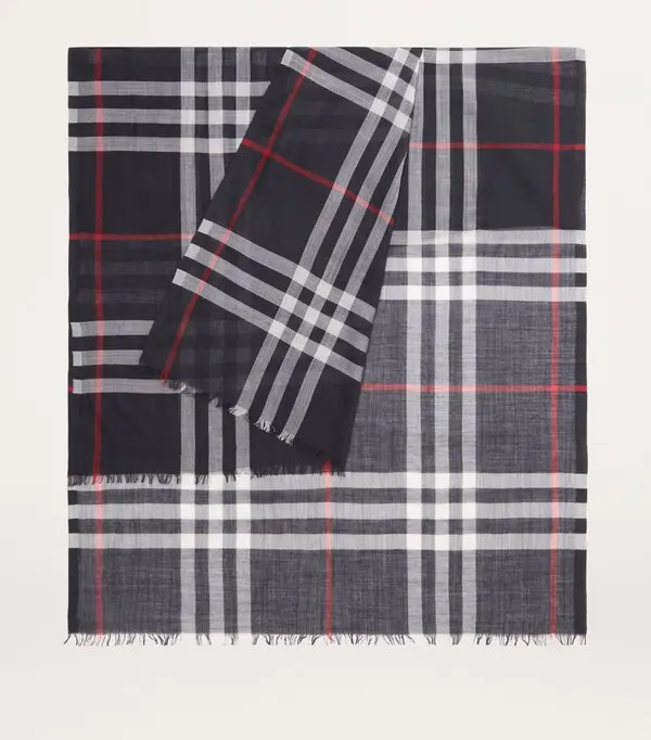 Burberry Wool-silk Check Scarf