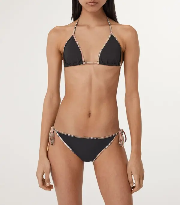 Burberry Check Trim Triangle Bikini