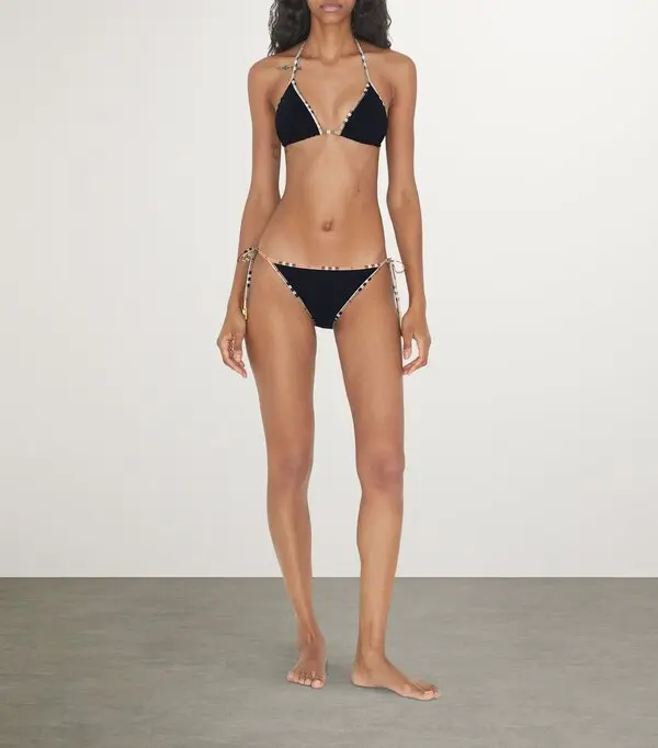 Burberry Check Trim Triangle Bikini