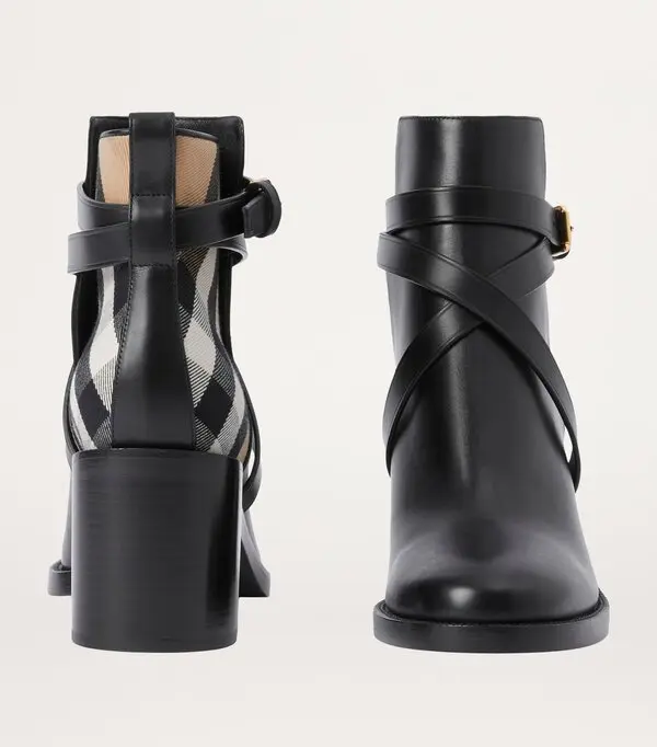 Burberry Check Ankle Boots 70