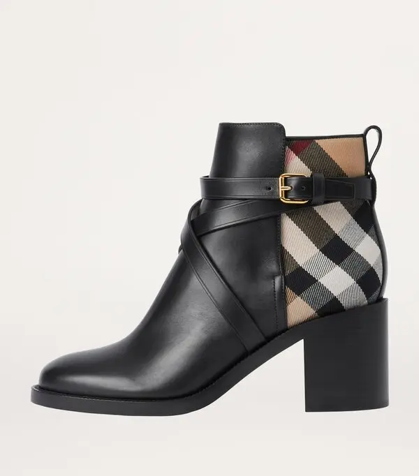 Burberry Check Ankle Boots 70