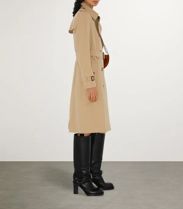 Burberry Gabardine Chelsea Long Trench Coat