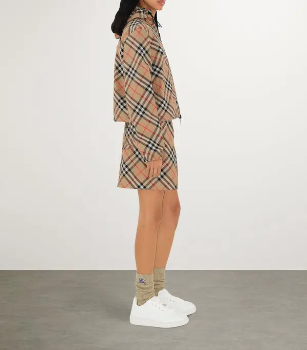 Burberry Checked Cropped Reversible Jacket - Yellow