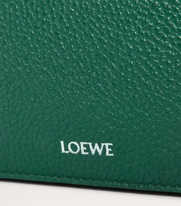 Loewe Leather Pebble Messenger Bag - Green