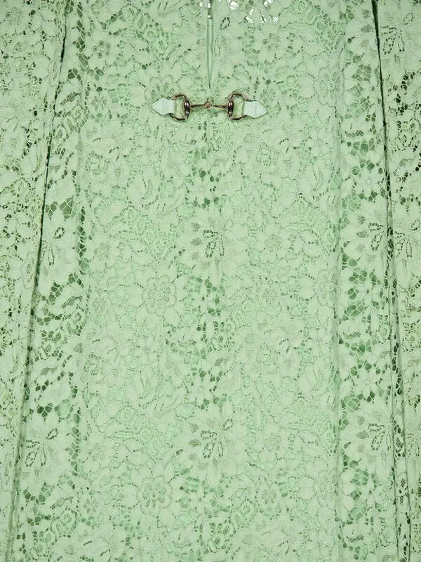 slim fit dress slacks Gucci Green Floral Check-Print Ruffled Silk Gown – Runway Catalog