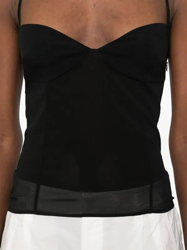 ST. AGNI Sweetheart Neck Tank Top