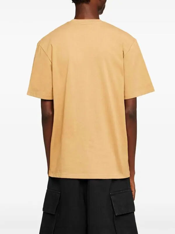JW Anderson Jwa Lace-print T-shirt - Neutrals