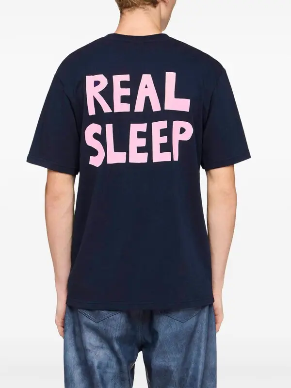 JW Anderson Jwa Slogan-print T-shirt - Blue