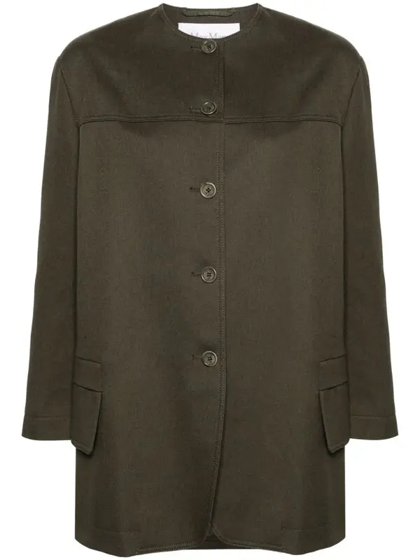 Max Mara Recital Twill Shirt Jacket - Green