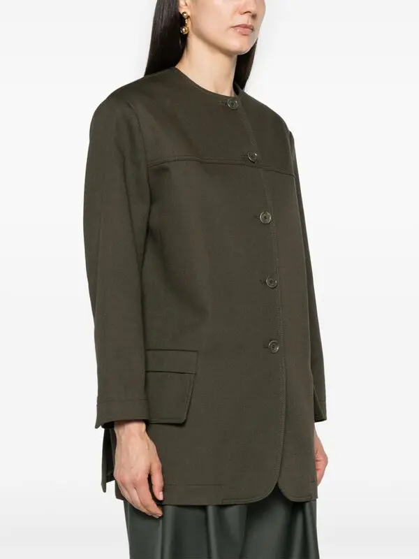 Max Mara Recital Twill Shirt Jacket - Green