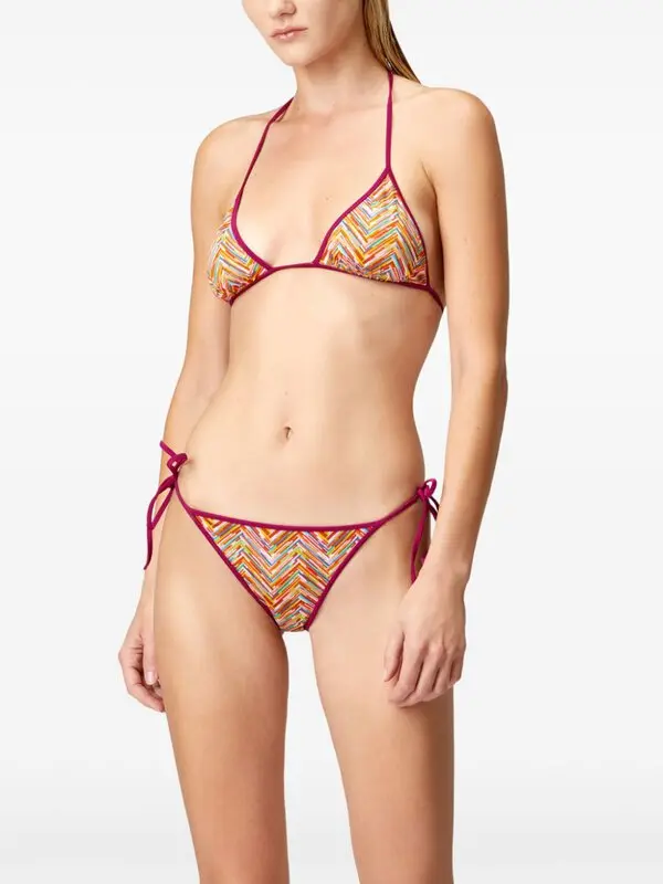 Missoni Zigzag-print Bikini Set - Pink