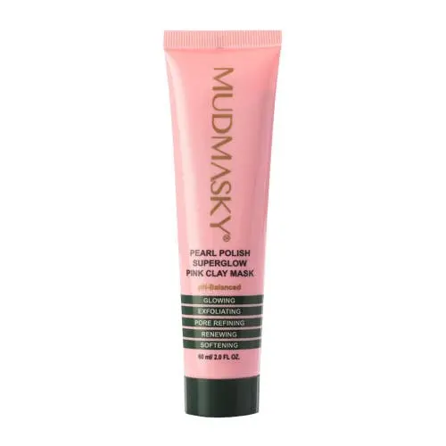 MUDMASKY Pearl Polish Superglow Pink Clay Mask - None