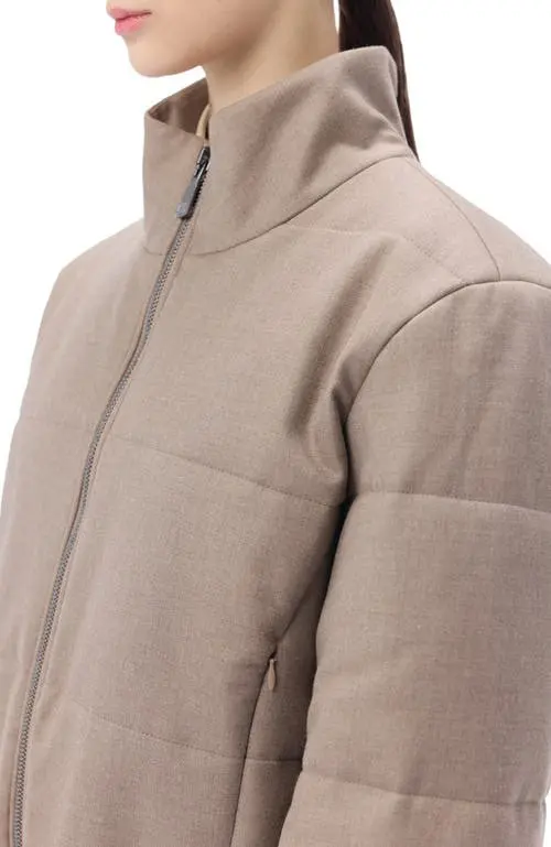 GOBI MONGOLIAN CASHMERE Cropped High-neck Cashmere Jacket
