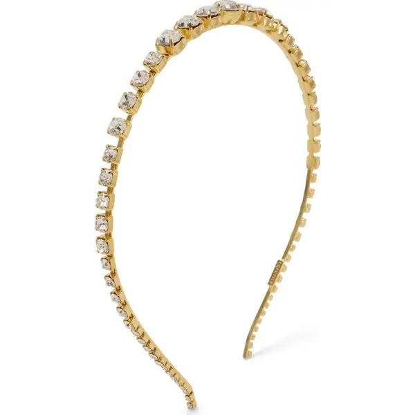 LELET NY Jax Crystal Headband - Gold