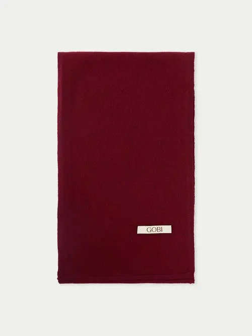 Gobi Cashmere Cashmere Jersey Knit Scarf - Bordeaux