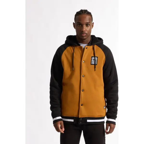 ECKO UNLTD. Baseball Faux Shearling Varsity Jacket - Tims
