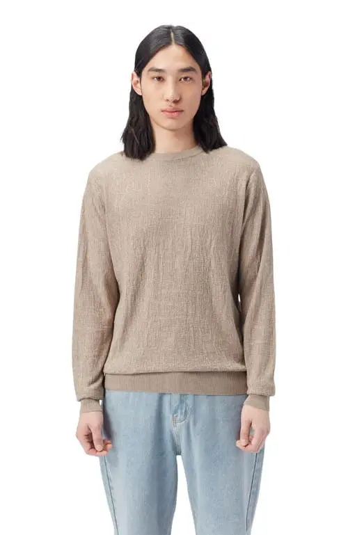 GOBI MONGOLIAN CASHMERE Lightweight Silk Cashmere Textured Sweater - Nomad