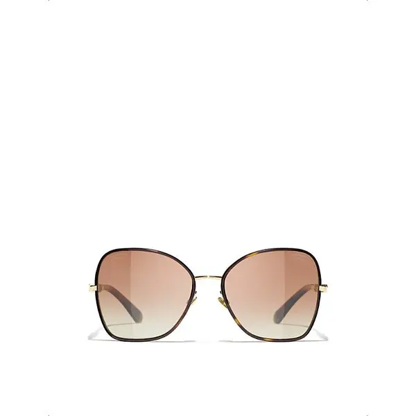 Chanel Ch4283 Butterfly-frame Sunglasses - Brown