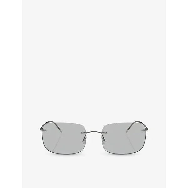 Giorgio Armani Ar1512m Pillow-frame Sunglasses - Grey